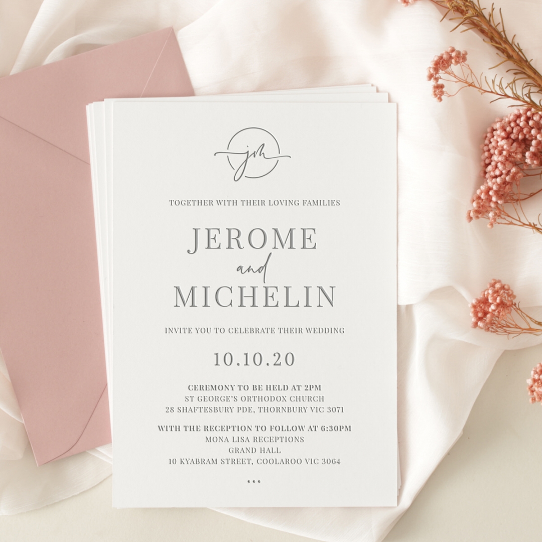 Letterpress Wedding Invitations