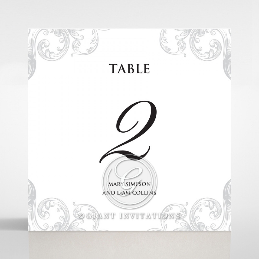Table Number Cards For Cohesive Wedding Décor