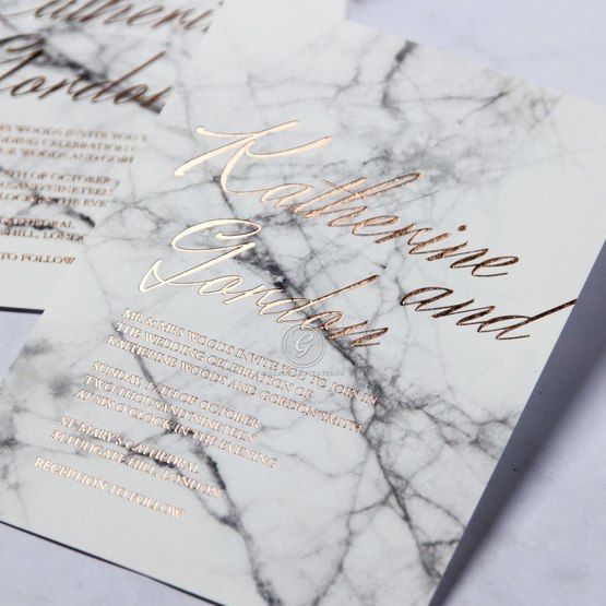 Marble Wedding Invitations Marble Wedding Invitations — Hawthorne
