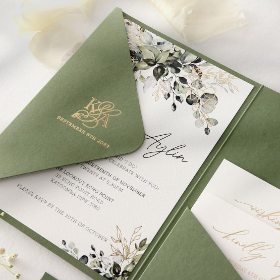 Vertical Folded Wedding Invitation How To: Properly Assemble Pocket