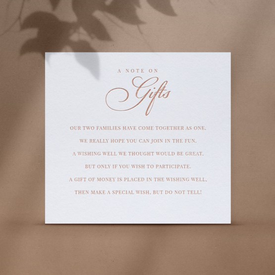 How to say cash only on wedding invitation | Honestweddingadvice.com