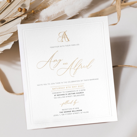Embossed Wedding Invitations | Custom Designs, Free Samples