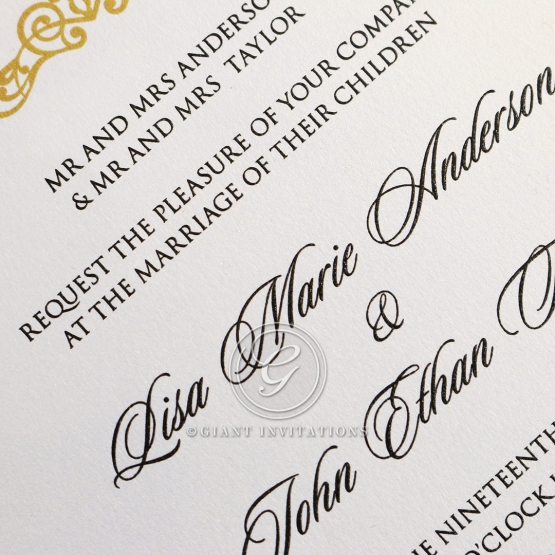 Damask Template Invitation Designs Golden Wedding Card Design | Divine